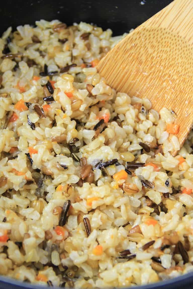Wild Brown Rice - A Fancy Side Dish - Simply Home Cooked