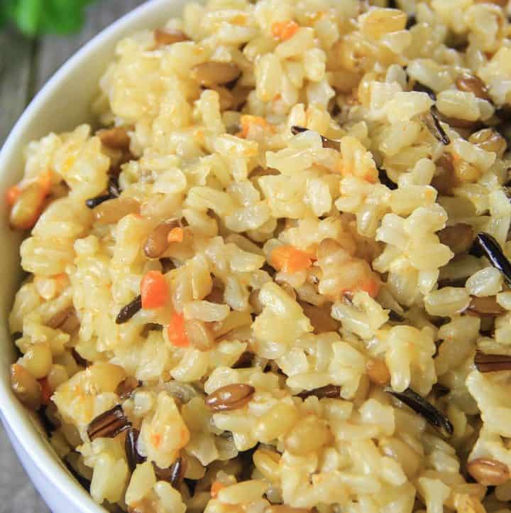 Wild Brown Rice - A Fancy Side Dish - Simply Home Cooked