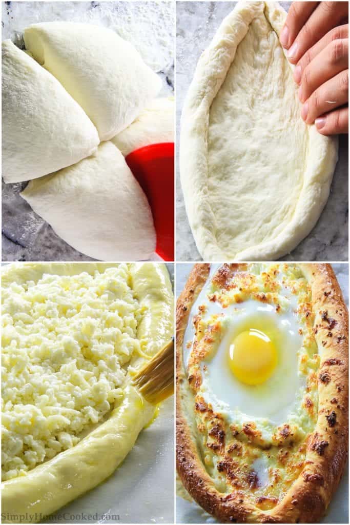 Khachapuri - Georgian Cheese Bread - Simply Home Cooked