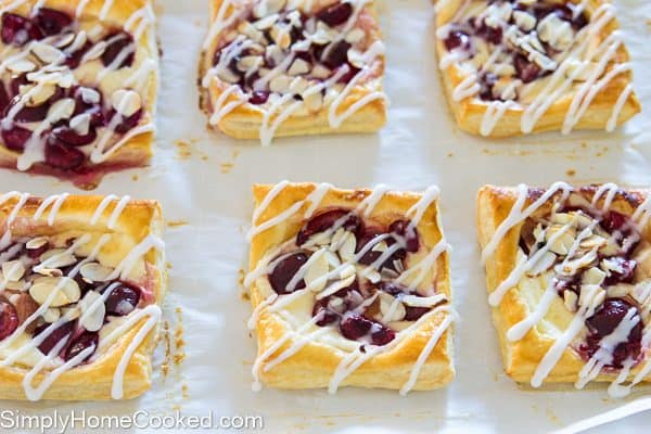 Mini Cherry Cheese Danishes - Simply Home Cooked