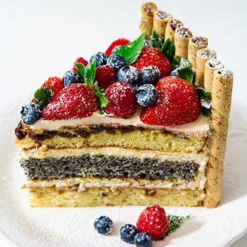 Russian Royal Cake (Korolevsky Cake) - Simply Home Cooked