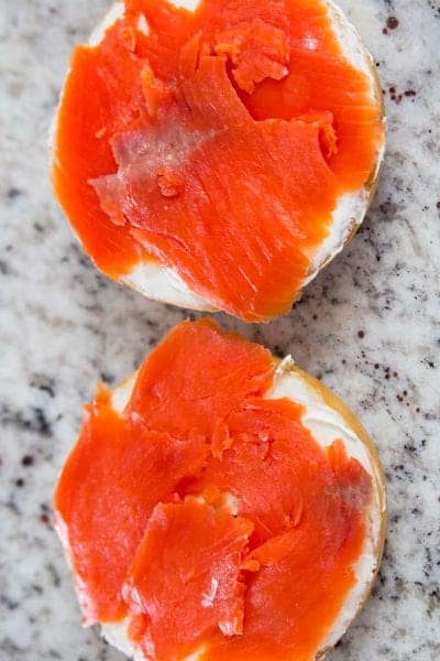 Smoked Salmon Bagel - Simply Home Cooked