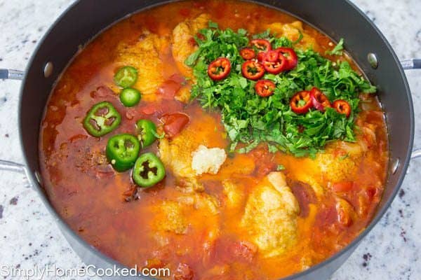 Chakhokhbili (Georgian Chicken Stew with Herbs) - Simply Home Cooked