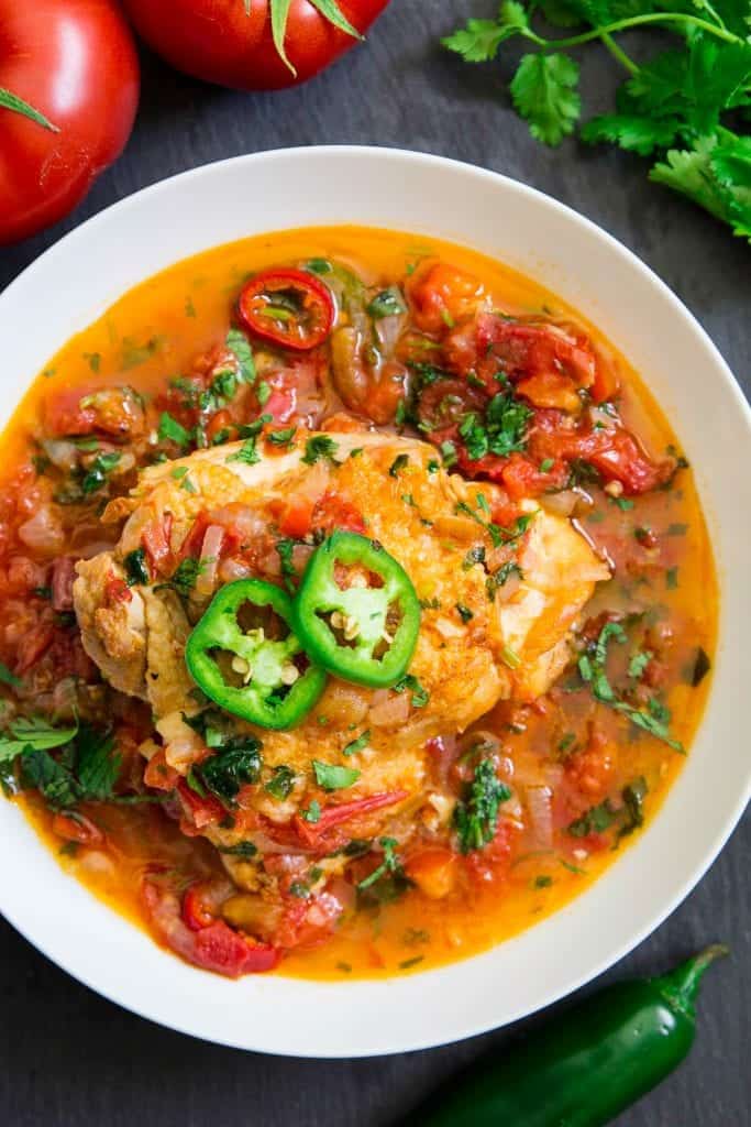 Chakhokhbili (Georgian Chicken Stew with Herbs) - Simply Home Cooked