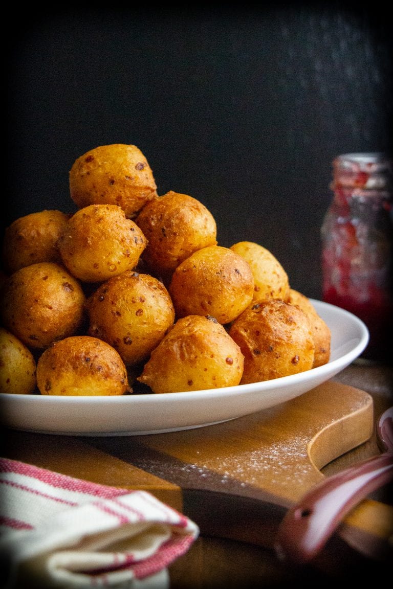 Russian Donut Holes - Ponchiki - Simply Home Cooked