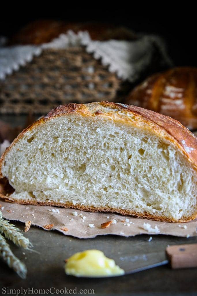 Rustic Bread Recipe (overnight) - Simply Home Cooked