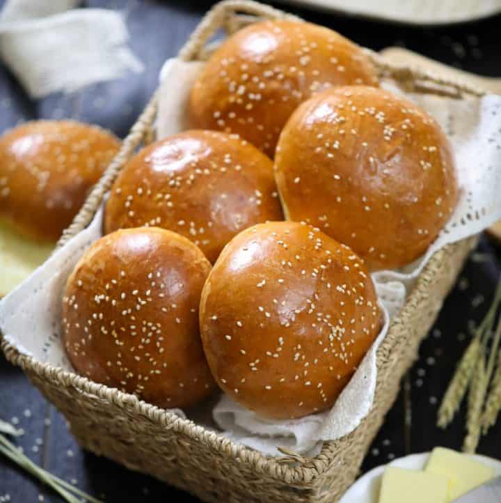 Brioche Bun Recipe (VIDEO) - Simply Home Cooked