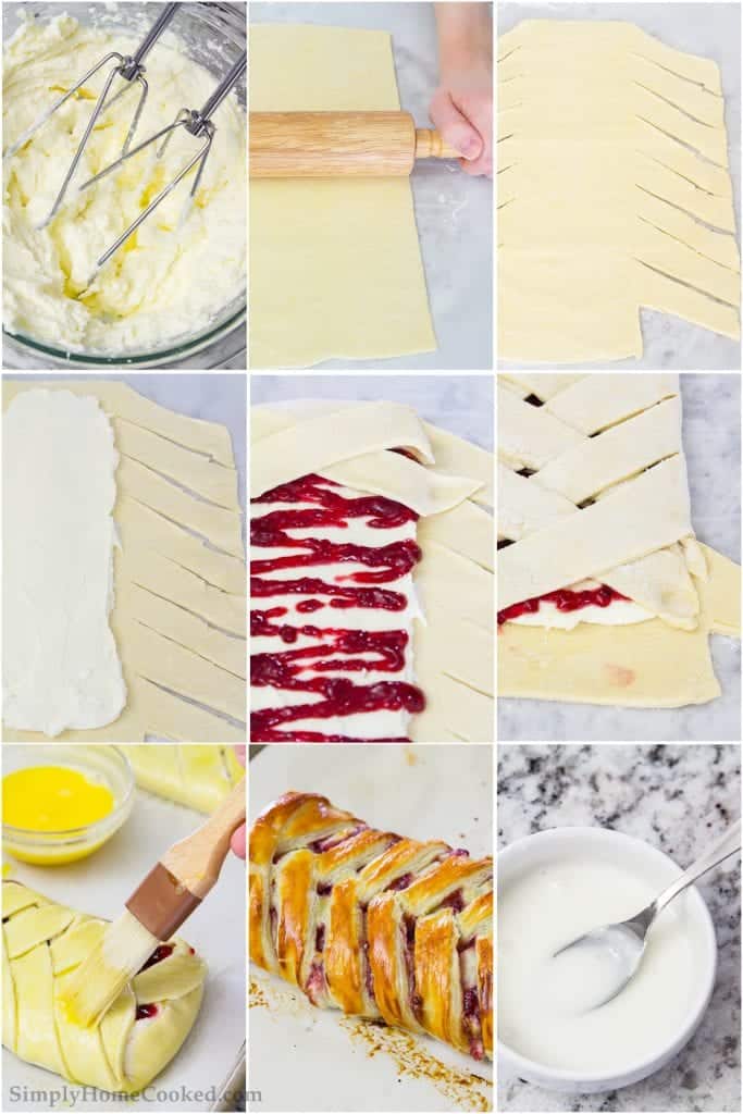 Easy Raspberry Cheese Danish Recipe - Simply Home Cooked