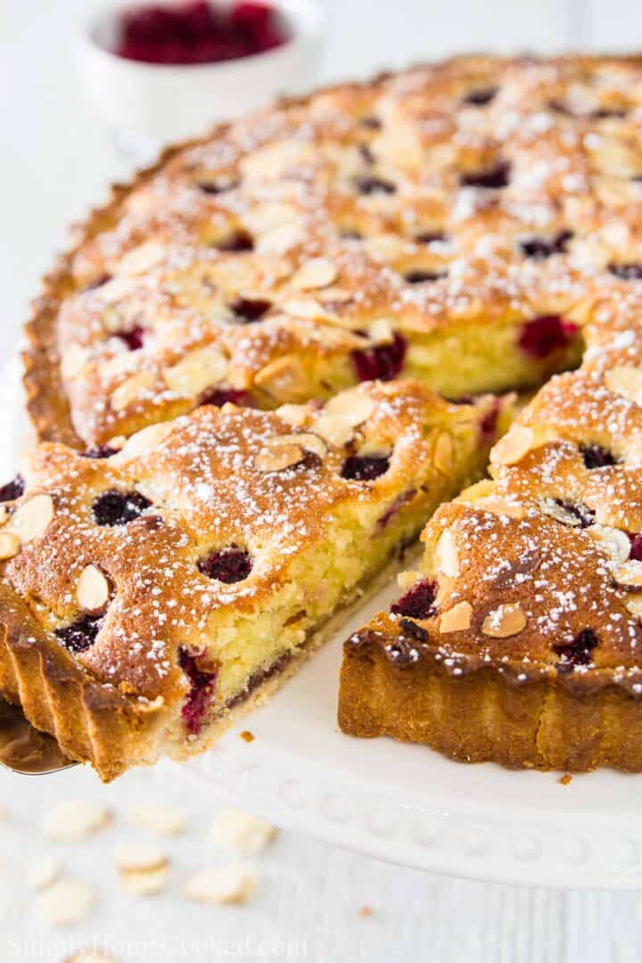 Bakewell Tart with Raspberries - Simply Home Cooked