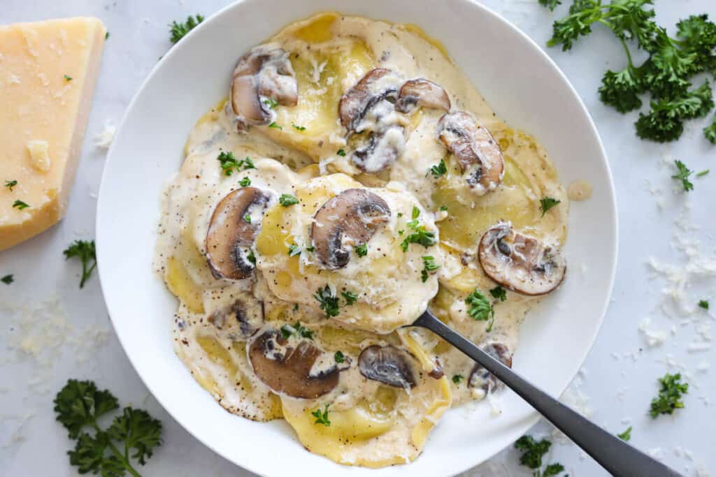 Mushroom Ravioli - Simply Home Cooked