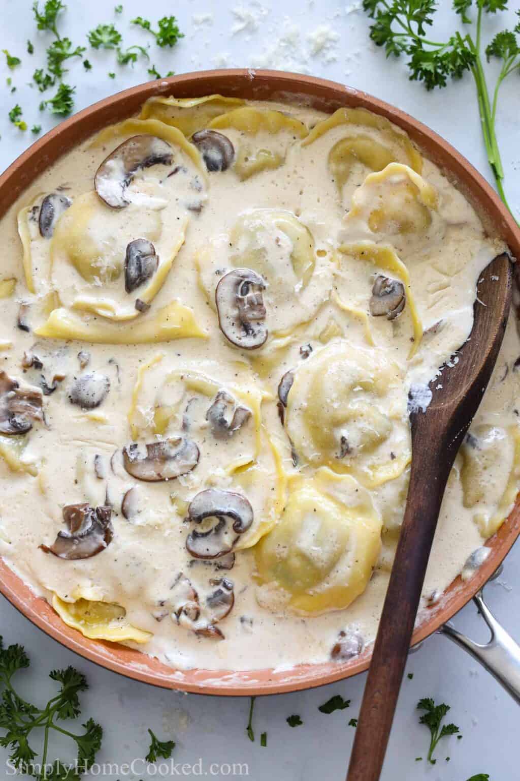 Mushroom Ravioli - Simply Home Cooked