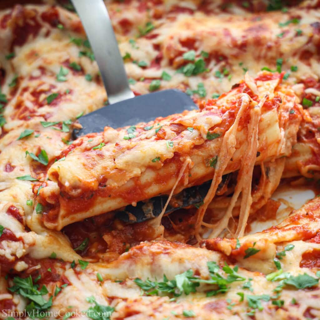 Stuffed Manicotti - Simply Home Cooked