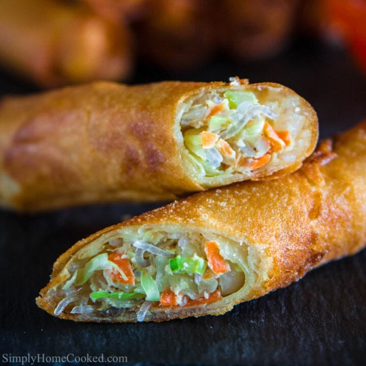 Fried Spring Rolls (VIDEO) - Simply Home Cooked