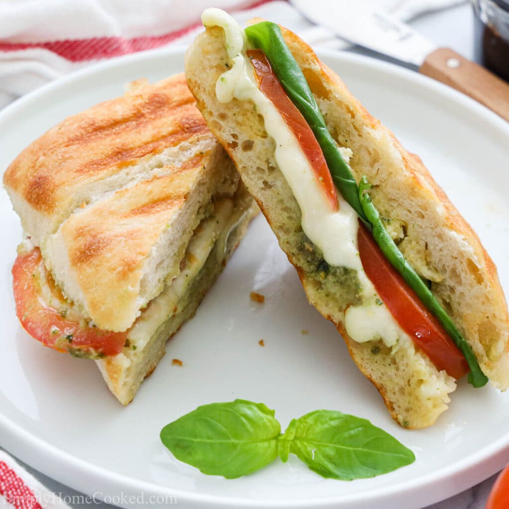 Caprese Sandwich Recipe - Simply Home Cooked