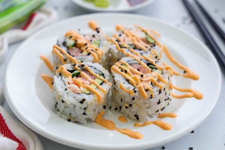 Spicy Salmon Roll - Simply Home Cooked