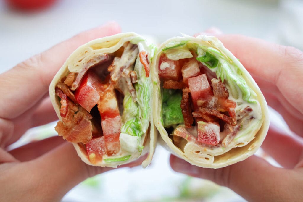 Easy BLT Wrap - Simply Home Cooked