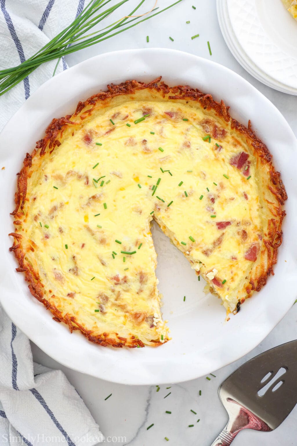Hash Brown Quiche - Simply Home Cooked