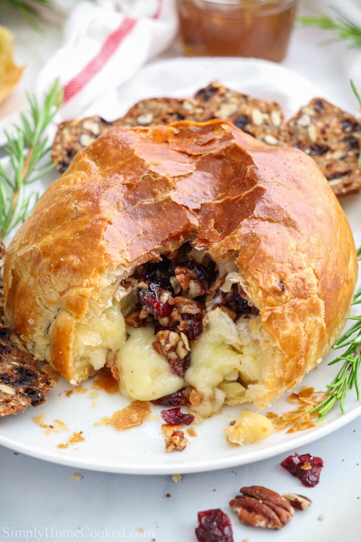 Baked Brie in Puff Pastry - Simply Home Cooked