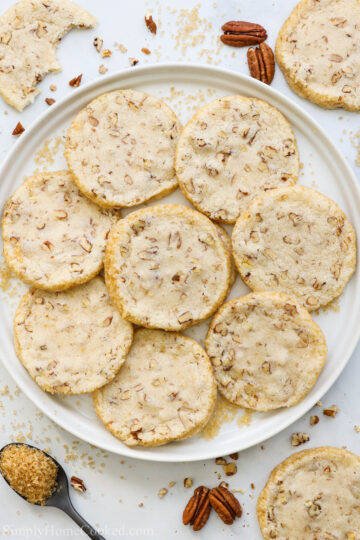 Pecan Shortbread Cookies - Simply Home Cooked