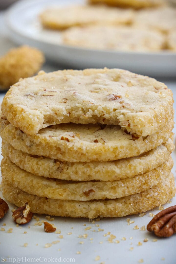 Pecan Shortbread Cookies - Simply Home Cooked