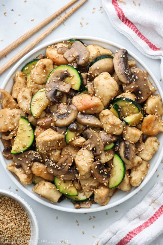 Panda Express Mushroom Chicken (copycat) - Simply Home Cooked