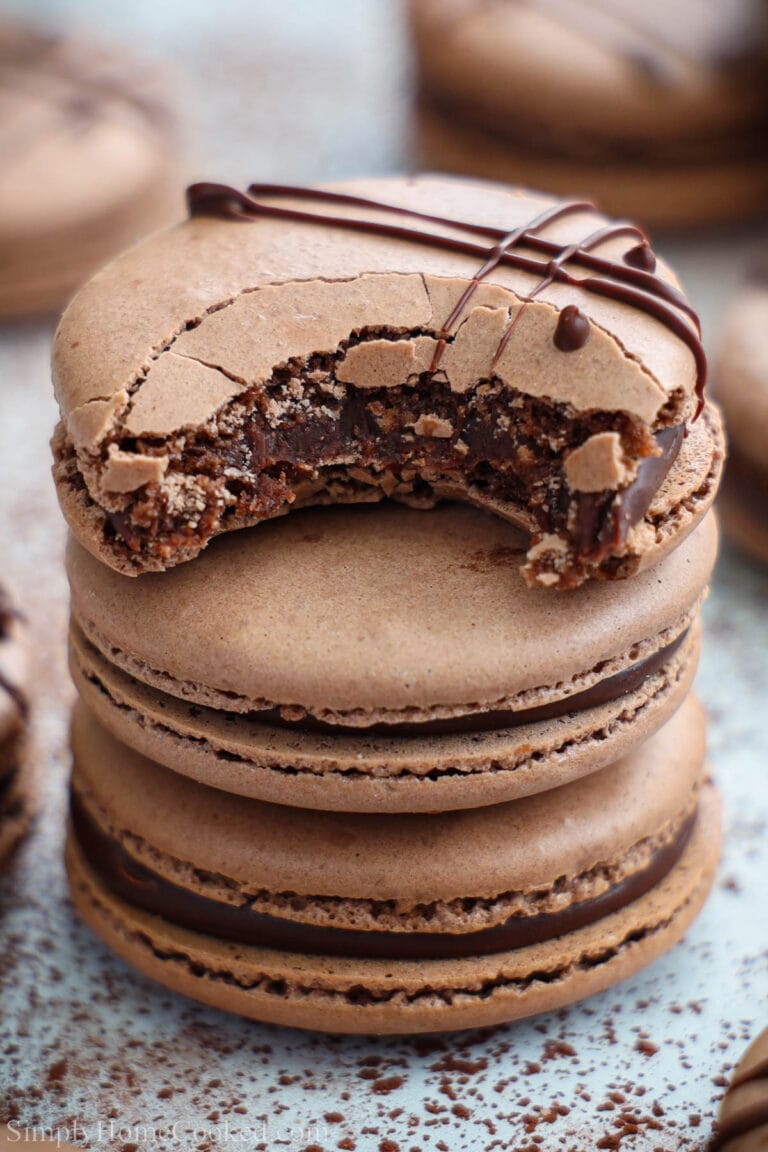 Chocolate Macaron Recipe - Simply Home Cooked