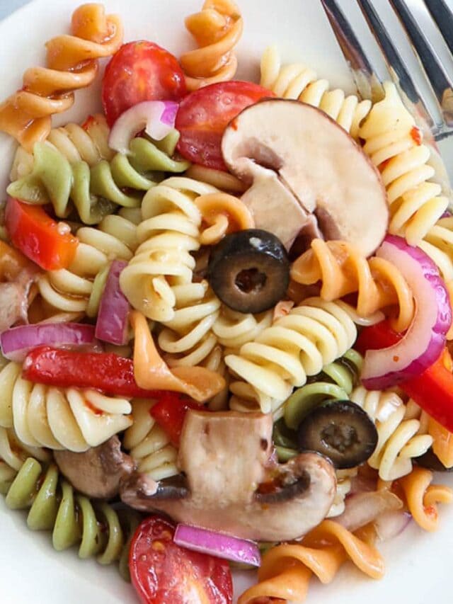 Tri Color Pasta Salad - Simply Home Cooked