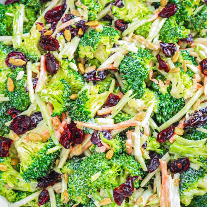 Broccoli Cranberry Salad - Simply Home Cooked