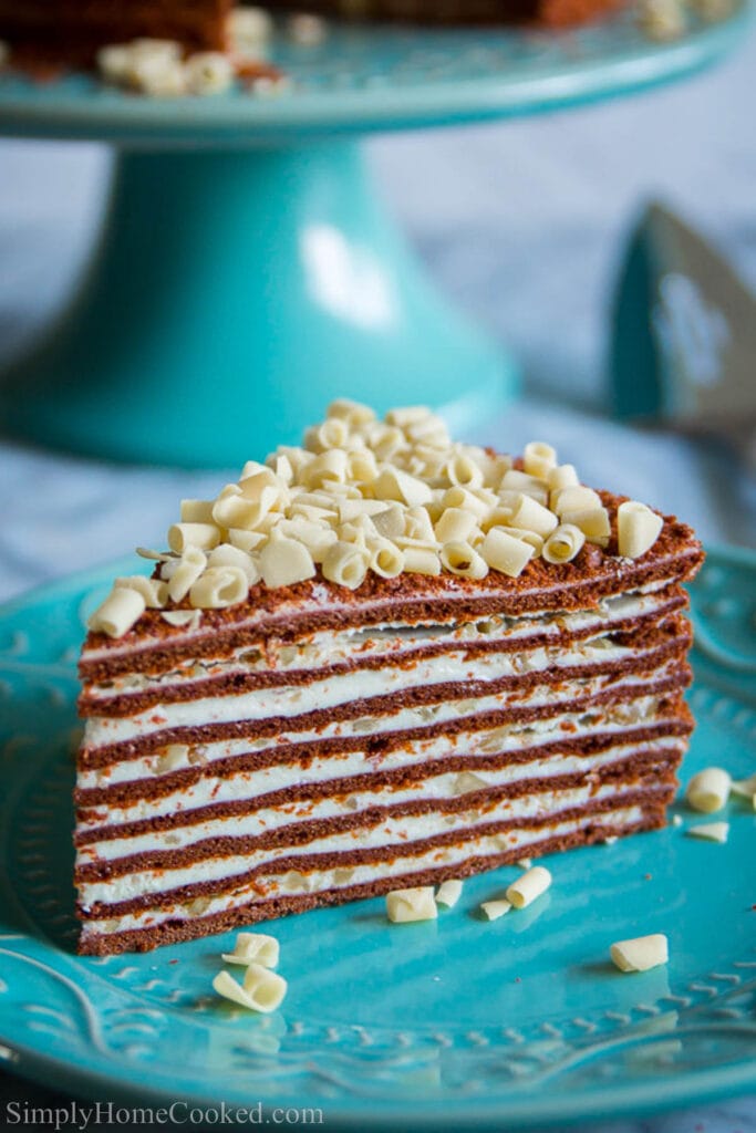 Chocolate Spartak Cake - Simply Home Cooked