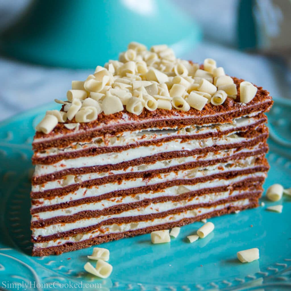 Chocolate Spartak Cake - Simply Home Cooked