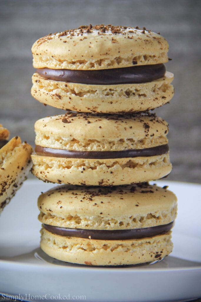 Coffee Macarons - Simply Home Cooked