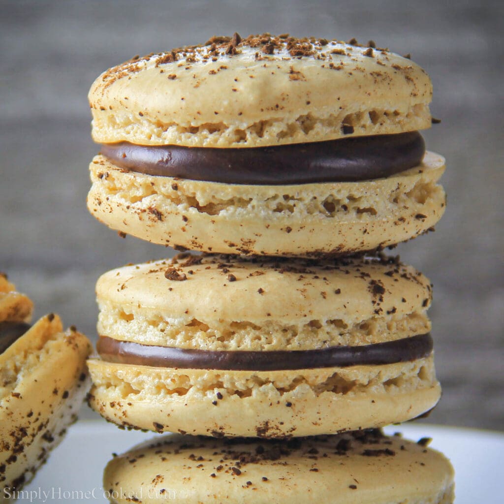 Coffee Macarons - Simply Home Cooked