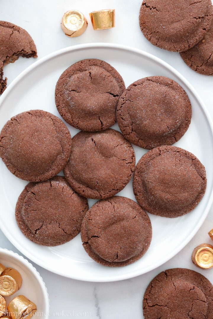 Chocolate Rolo Cookies - Simply Home Cooked