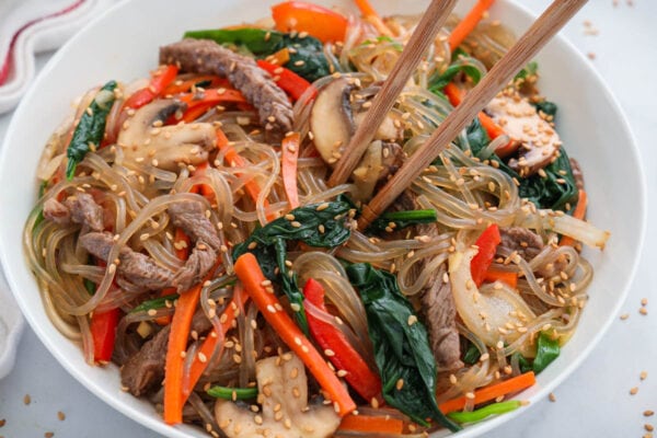Easy Japchae Recipe - Simply Home Cooked