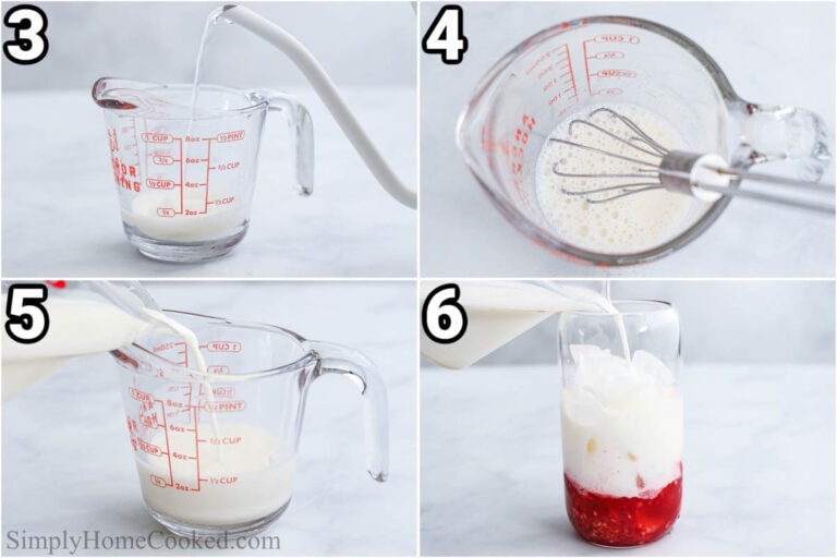 Raspberry Matcha Latte - Simply Home Cooked