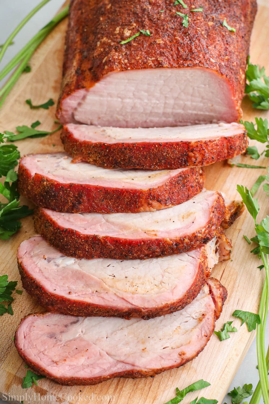 Smoked Pork Loin - Simply Home Cooked