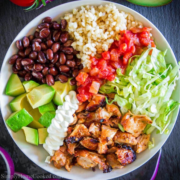 Chipotle Chicken Bowl Recipe (VIDEO) - Simply Home Cooked
