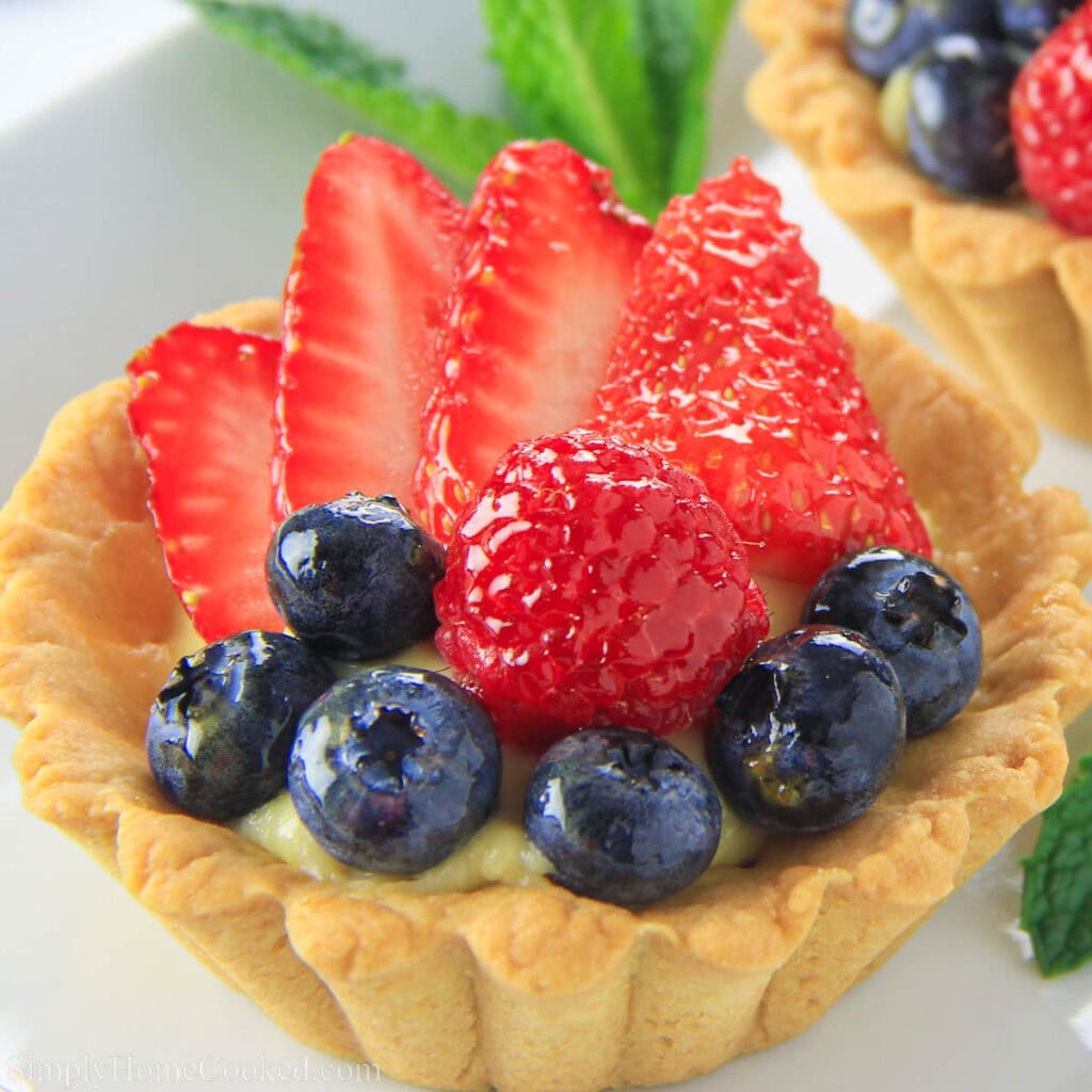Mini Fruit Tart Recipe - Simply Home Cooked