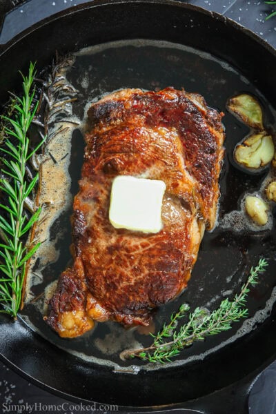 Cast Iron Ribeye Steak - Simply Home Cooked