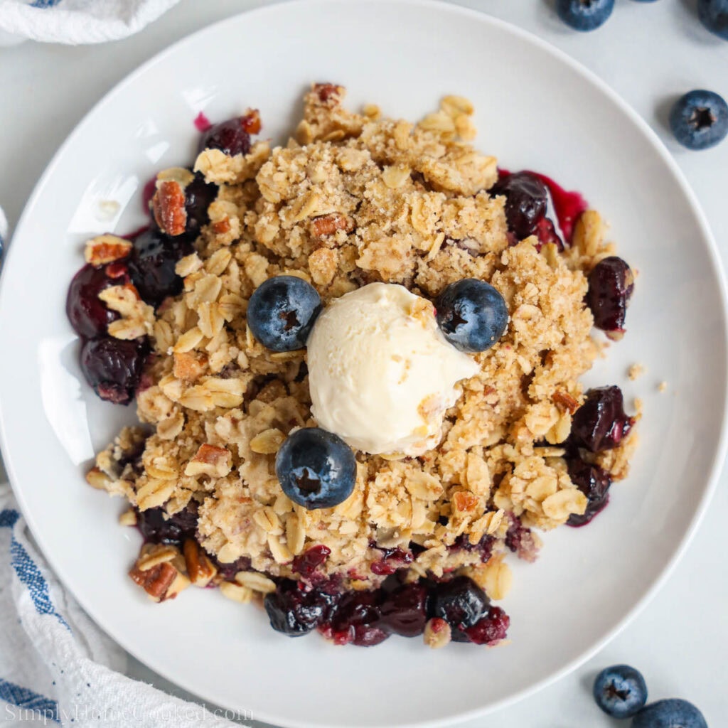 Blueberry Crisp - Simply Home Cooked