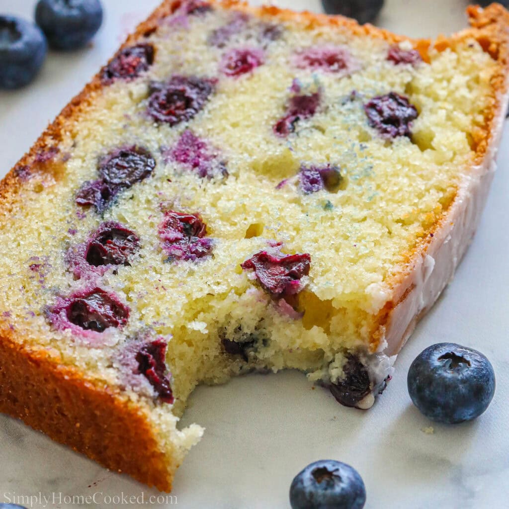 Blueberry Bread with the Best Glaze - Simply Home Cooked